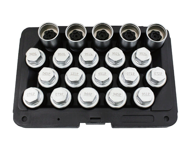 Volvo Wheel Lock Screw Socket Kit (20 pcs) – Kinetik Tools Inc