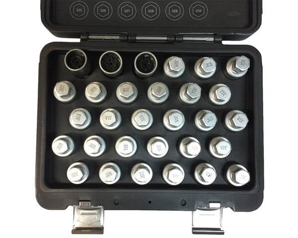 Mercedes Benz Wheel Lock Socket Kit (30 PCS) – Kinetik Tools Inc